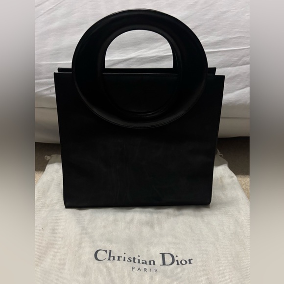 Dior | Bags | Rare Vintage Black Christian Dior Cd Patent Leather Purse ...